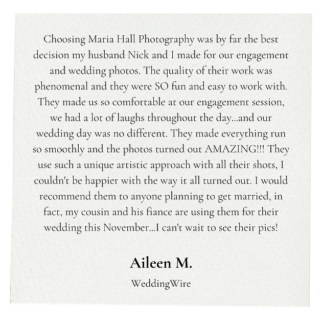 MARIA HALL PHOTOGRAPHY | Featured Review! Hooray!